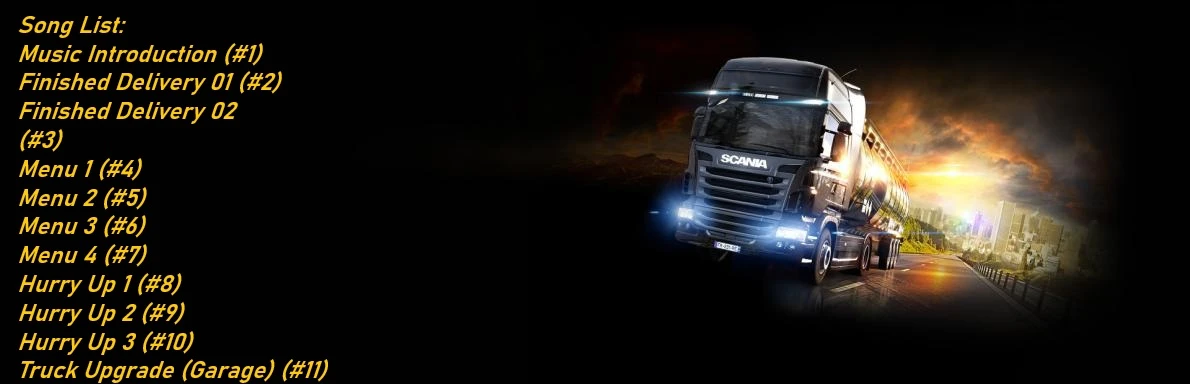 ORIGINAL SOUNDTRACK (FOR MODDING) 1.10 - ETS 2