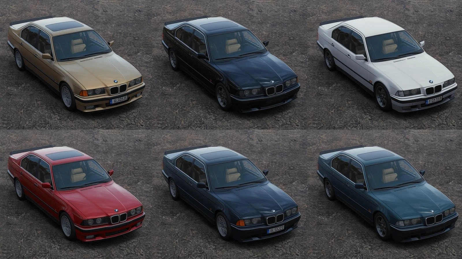 BMW M3 E36 3-Series Pack 1994 v1.1 - BeamNG.drive