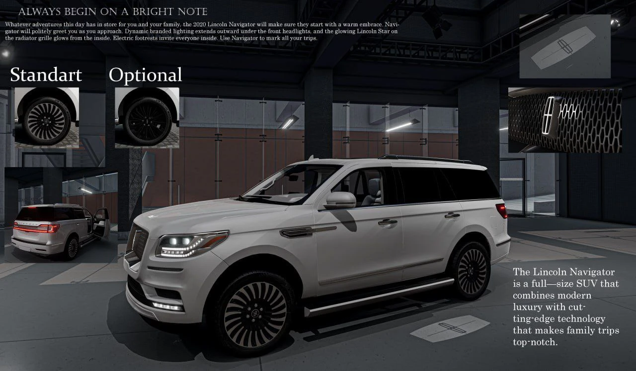 MOD Lincoln Navigator (Cherv) 1.1 - BeamNG.drive