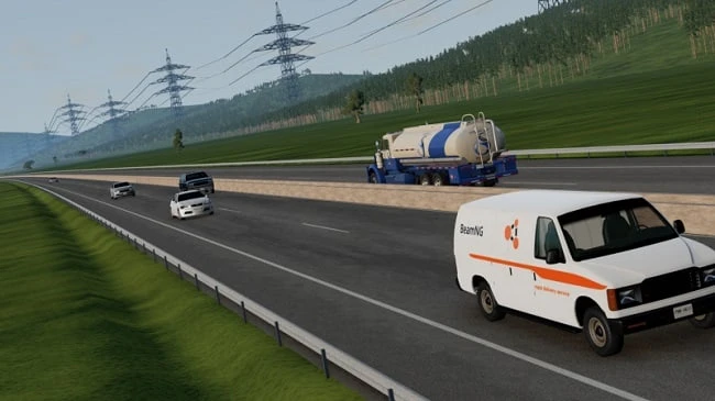 MOD MAP Autobahn 57k 1.3 - BeamNG.drive