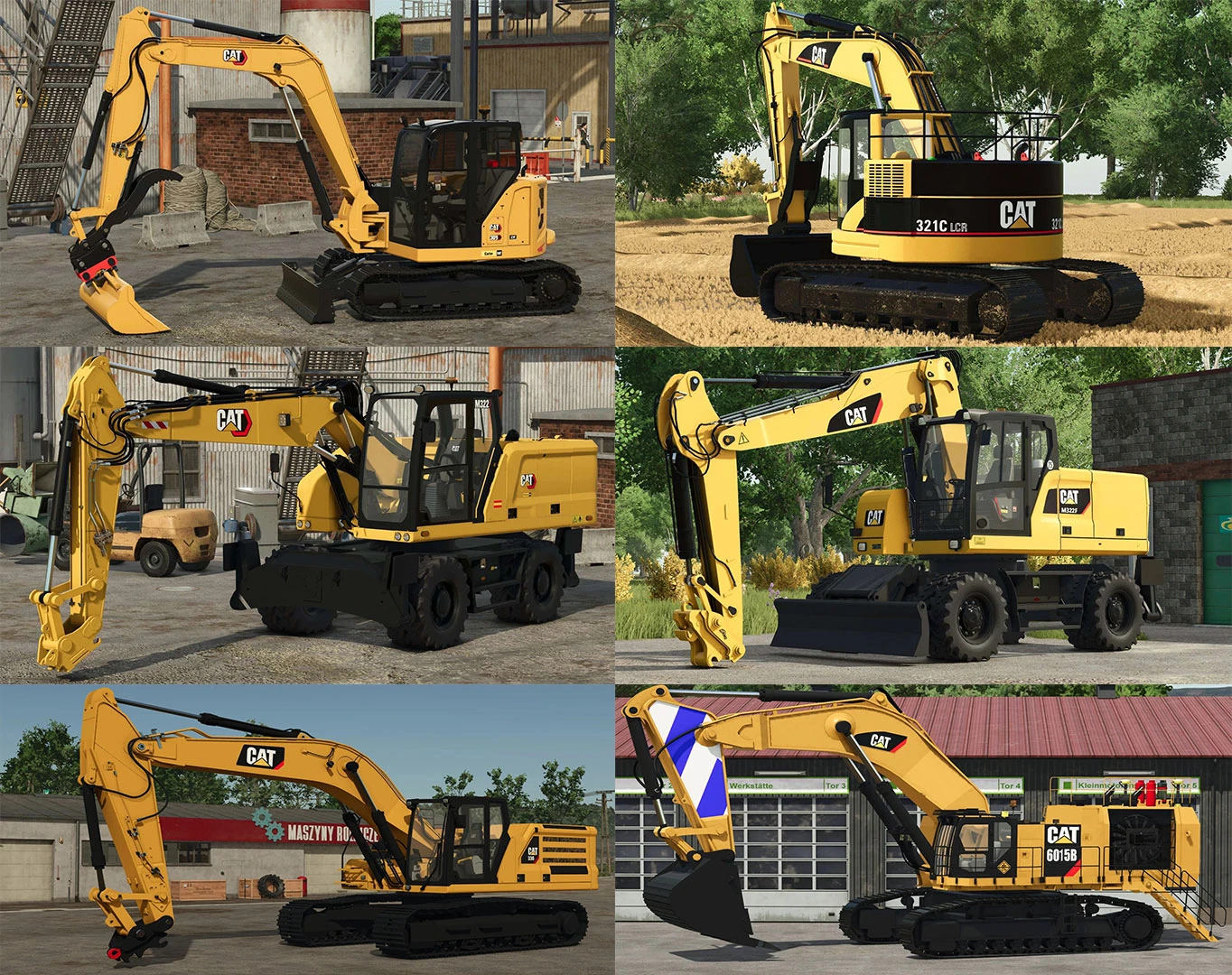CAT Excavators Pack 1.0 - FS25