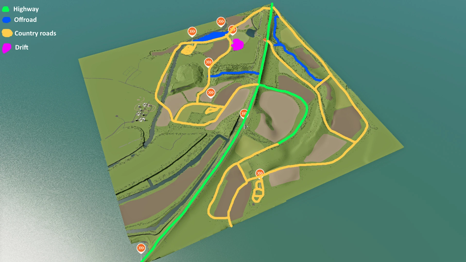 Twin Coast Valley By Dino12507 V1 1.3.1 - BeamNG.drive